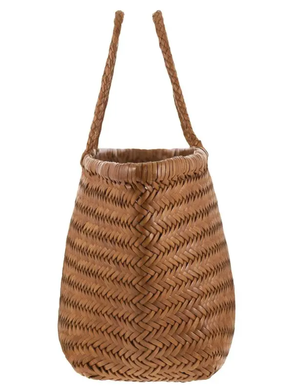 Dragon Diffusion Triple Jump Big Woven Leather Bag