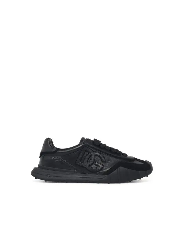Dolce & Gabbana Dg Athletic' Leather Sneakers - Black
