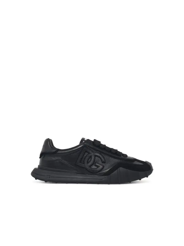 Dolce & Gabbana Dg Athletic Leather Sneakers - Black
