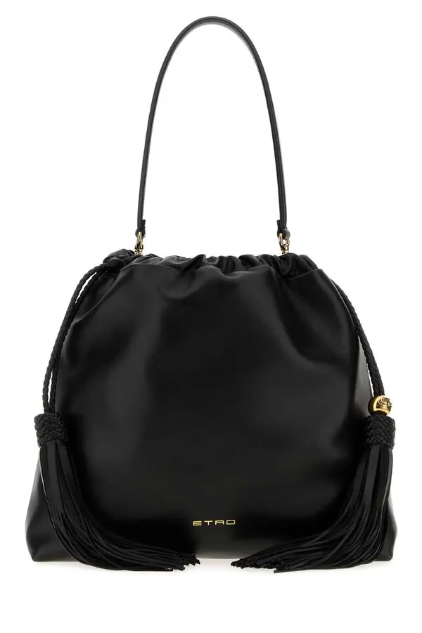 Etro Leather Medium Kalispera Bucket Bag