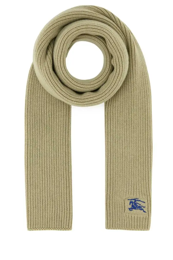 Burberry Khaki Cashmere Scarf - Green