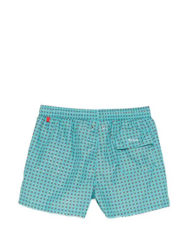 Kiton Geometric Print Swimsuit