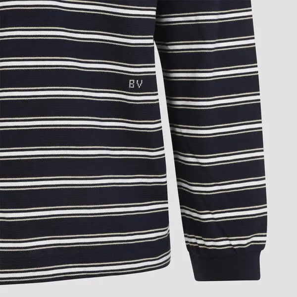 Bottega Veneta Stripes Piquet Polo - Multicolor