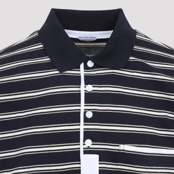 Bottega Veneta Stripes Piquet Polo - Multicolor