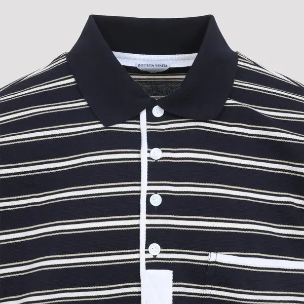 Bottega Veneta Stripes Piquet Polo - Multicolor