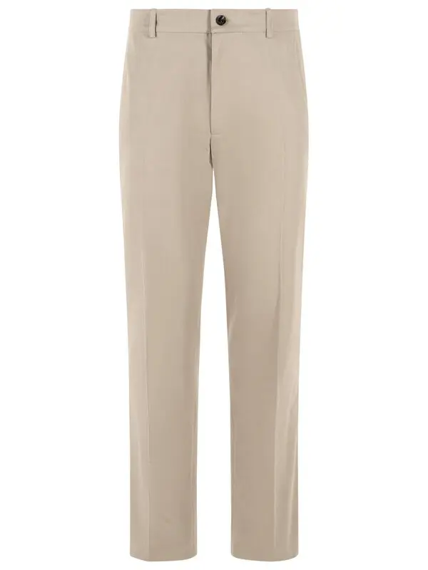 Burberry Charlton' Beige Cotton Pants