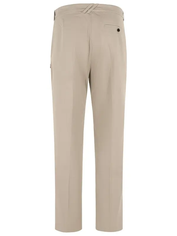 Burberry Charlton' Beige Cotton Pants - Cream