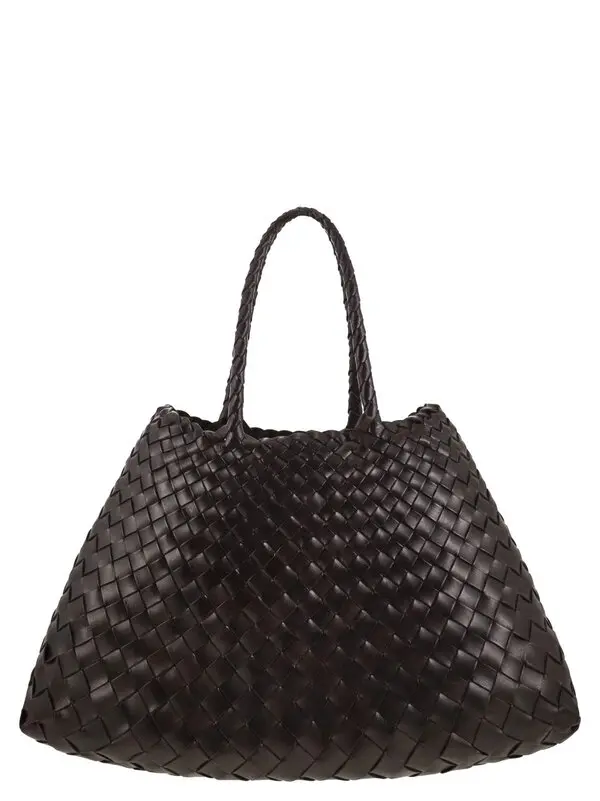 Dragon Diffusion Santa Croce Small Woven Leather Bag