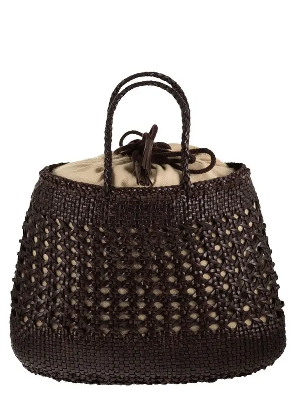 Dragon Diffusion Santa Cano Braided Leather Bag - Brown