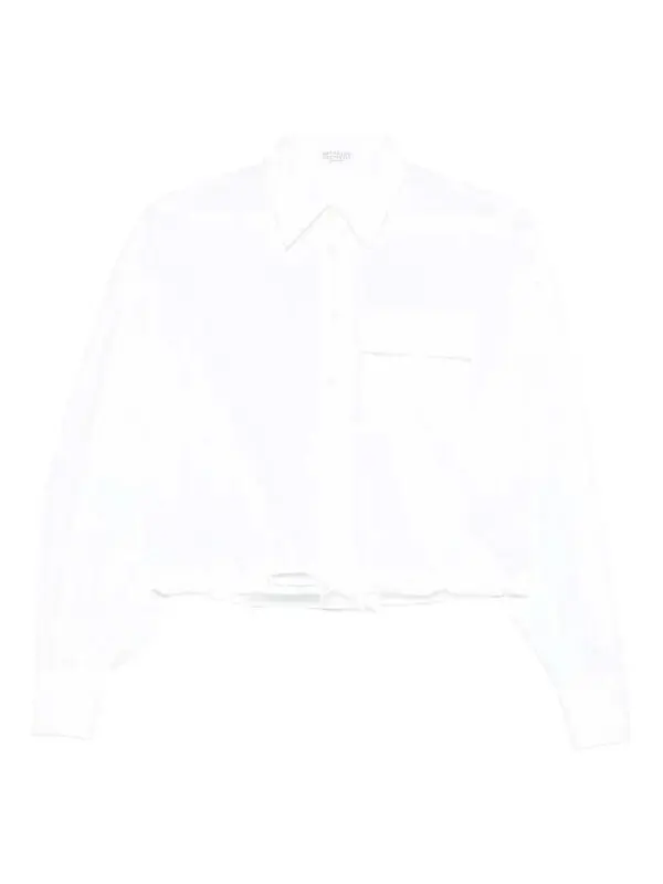 Brunello Cucinelli Drawstring Shirt - White
