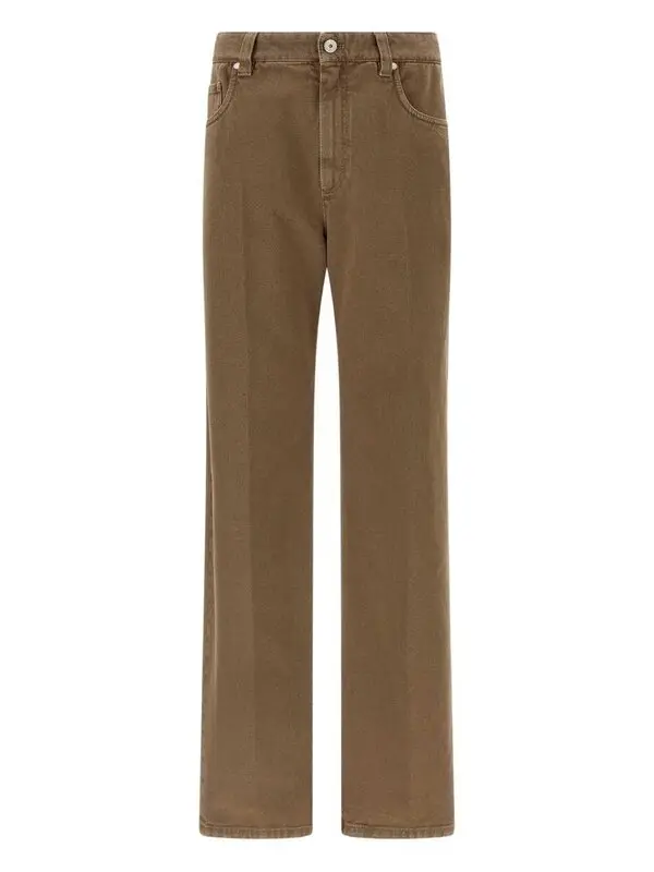 Brunello Cucinelli Five-pocket Jeans - Brown