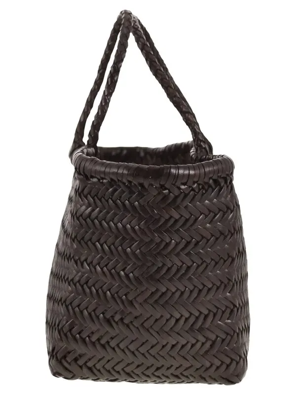 Dragon Diffusion Triple Jump Small Woven Leather Bag