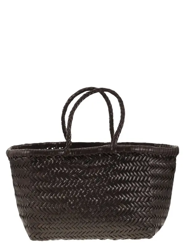 Dragon Diffusion Woven Leather Bag - Brown