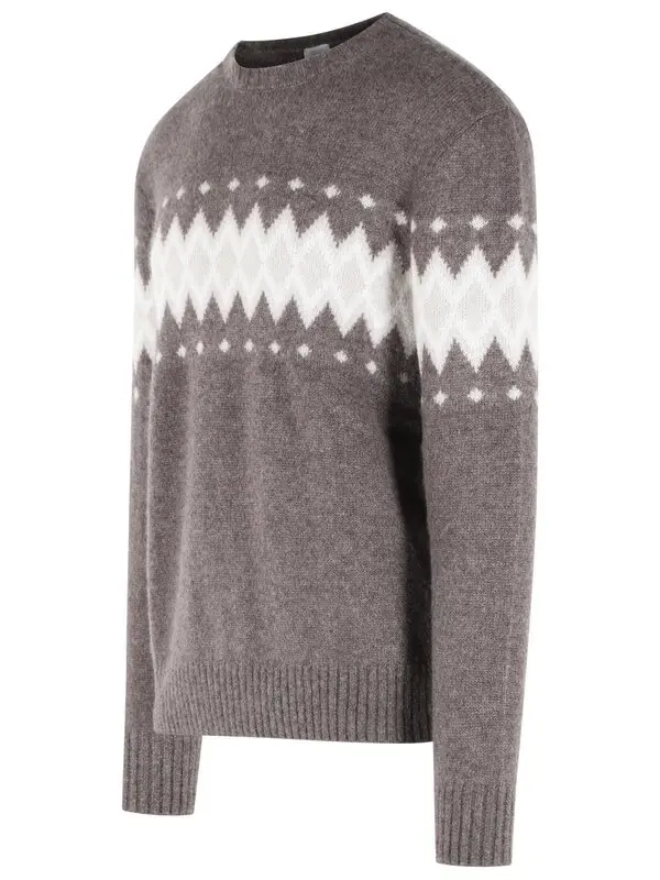 Eleventy Cashmere And Silk Blend Sweater - Brown