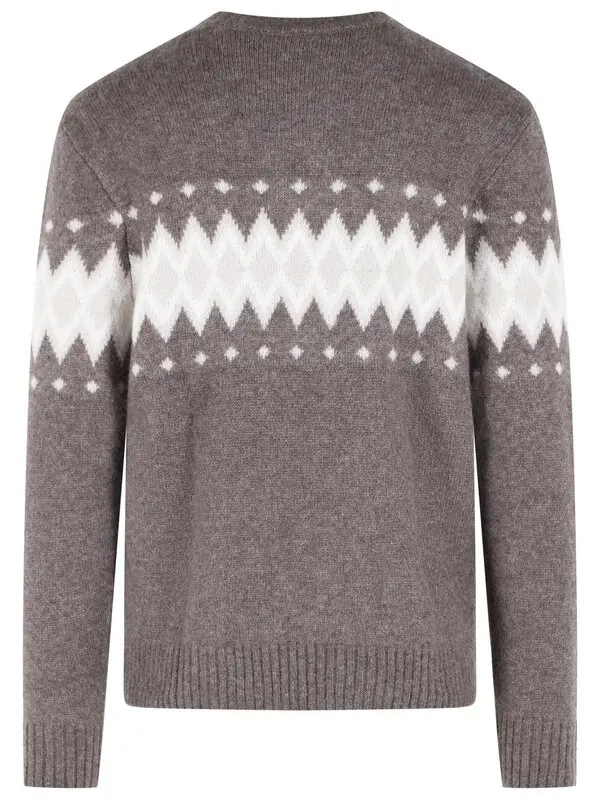 Eleventy Cashmere And Silk Blend Sweater - Brown