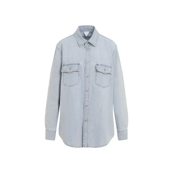 Bottega Veneta Chambray Shirt - Blue