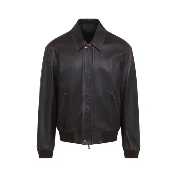 Prada Vintage Nappa Bomber Jacket - Brown