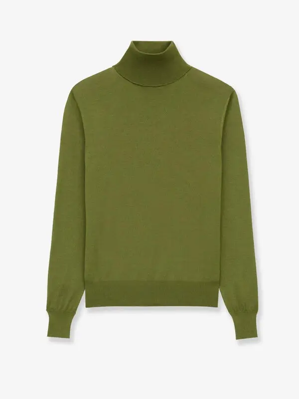 Saint Laurent Cashmere, Wool And Silk Turtleneck Sweater - Multicolor