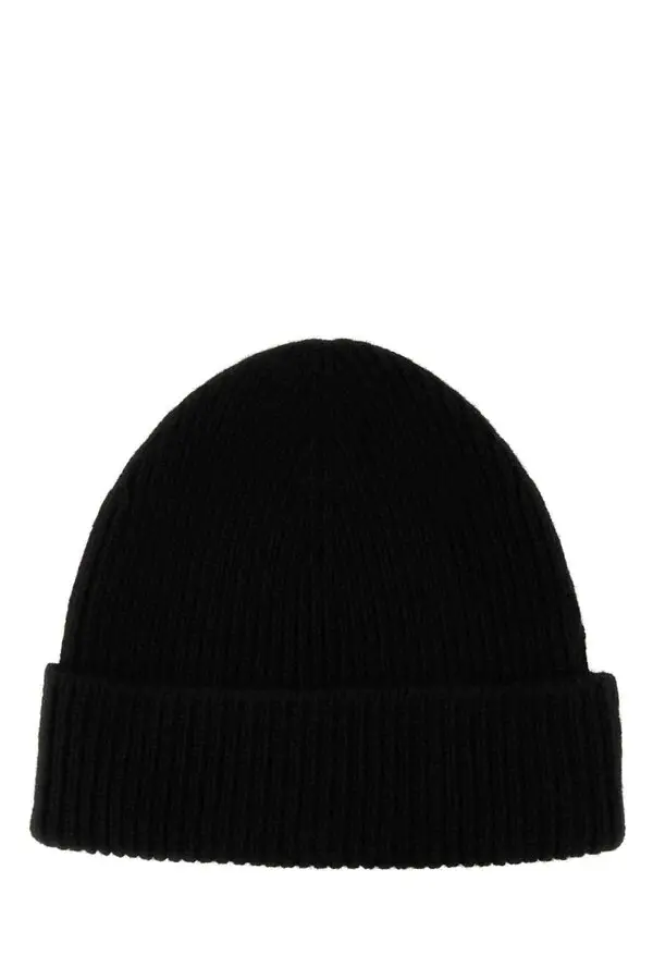 Burberry Cashmere Beanie Hat - Black
