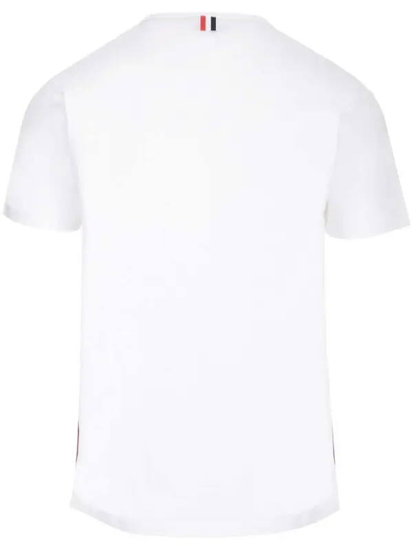 Thom Browne Rwb Stripe T-shirt - White