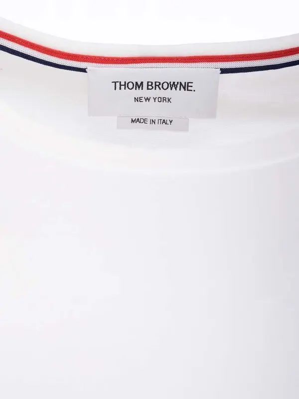 Thom Browne Rwb Stripe T-shirt - White