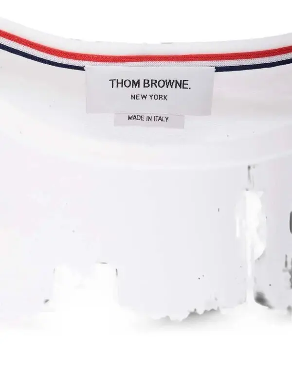 Thom Browne Rwb Stripe T-shirt - White