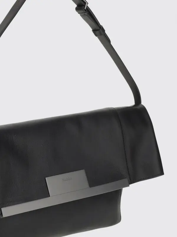 Max Mara Leather Shoulder Bag - Black