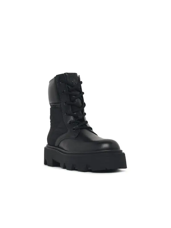Moncler Aurea' Leather Blend Boots