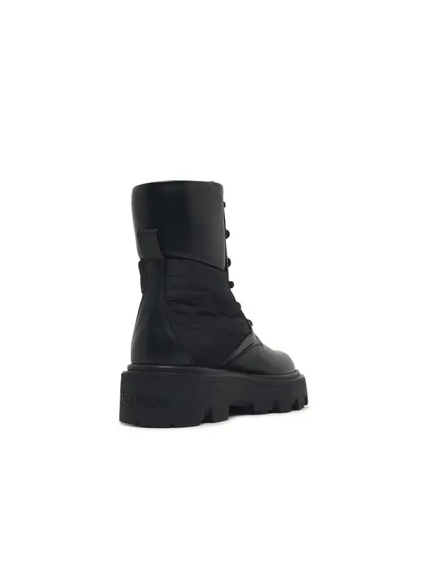Moncler Aurea' Leather Blend Boots