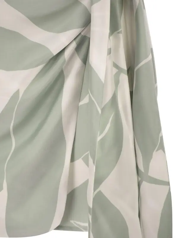 Max Mara Mxmstrano Printed Pure Silk Wrap Skirt - Multicolor