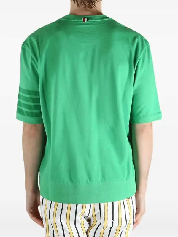 Thom Browne T-shirt With Striped Detail