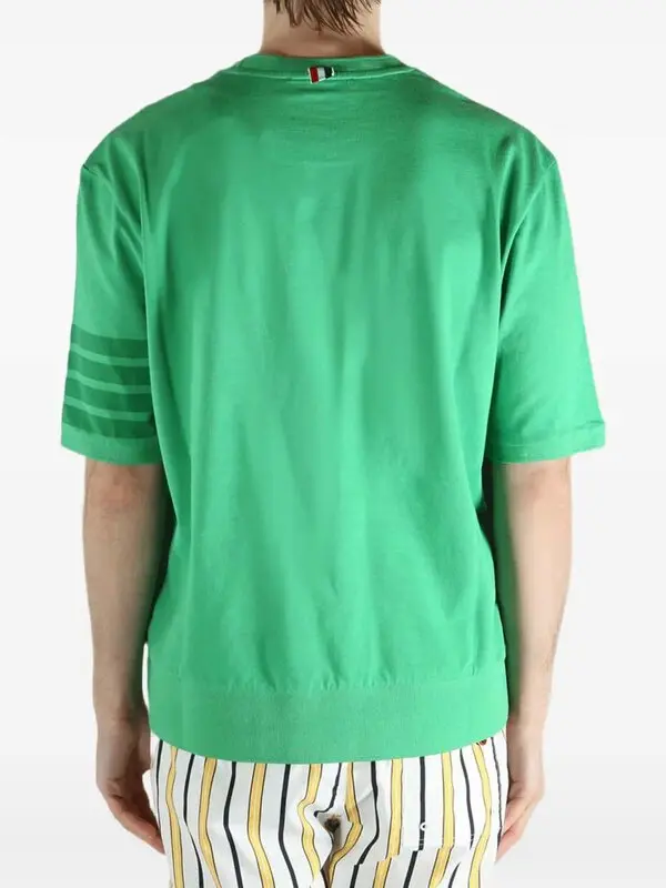 Thom Browne T-shirt With Striped Detail