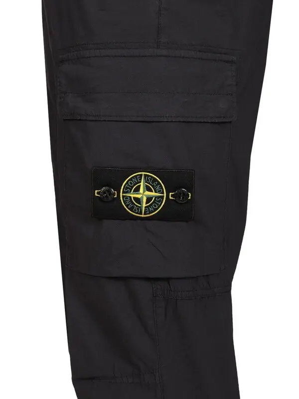 Stone Island Parachute Cargo Trousers - Blue