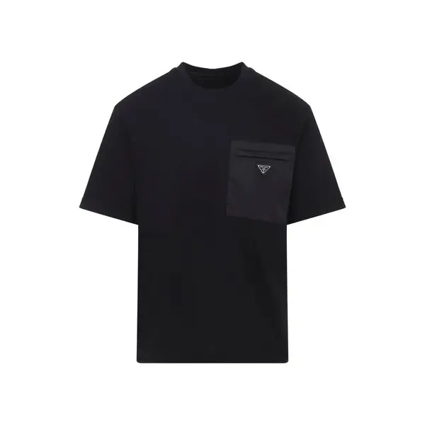 Prada Re-nylon Jersey T-shirt - Black