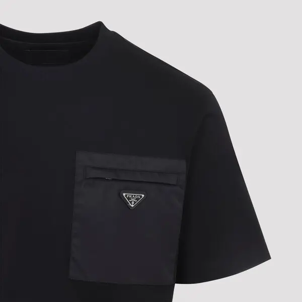 Prada Re-nylon Jersey T-shirt - Black