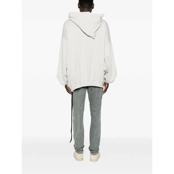 Rick Owens Asymmetric Zip Hoodie - Cream