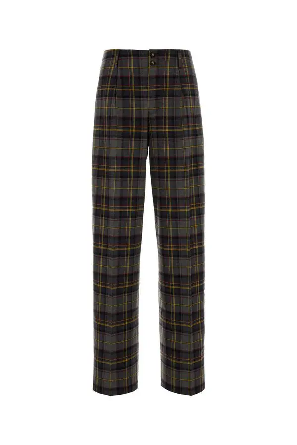 Etro Embroidered Stretch Wool Pant