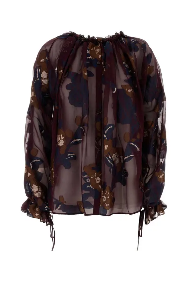Etro Embroidered Silk Blend Shirt