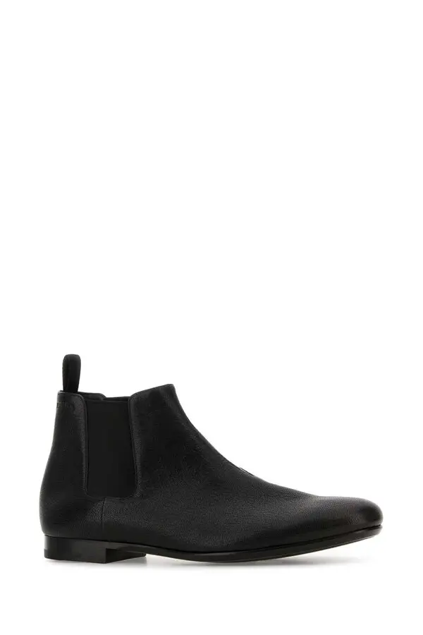 Prada Leather Ankle Boots