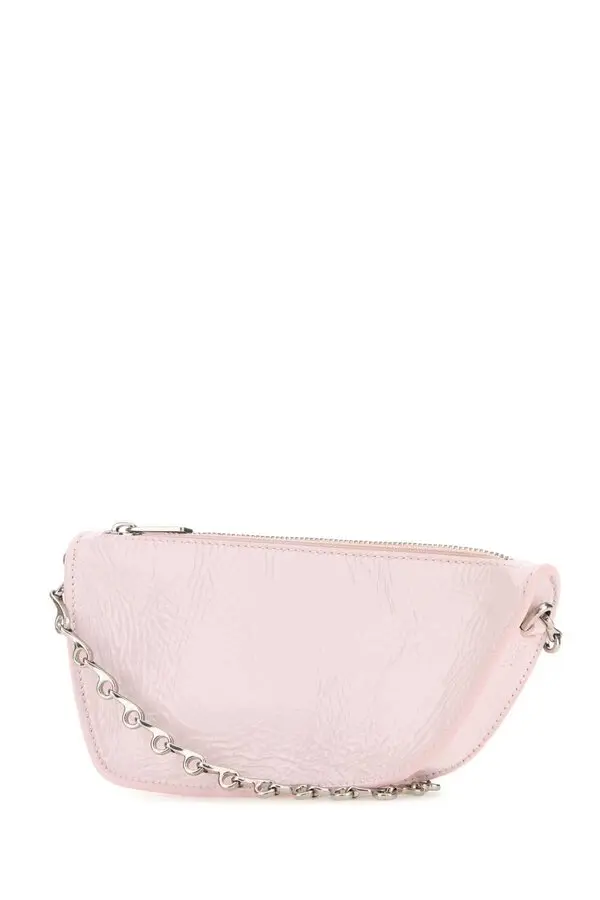 Burberry Leather Micro Shield Shoulder Bag - Pink