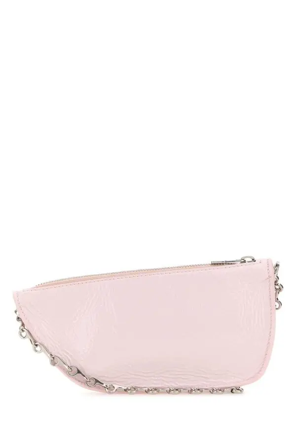 Burberry Leather Micro Shield Shoulder Bag - Pink
