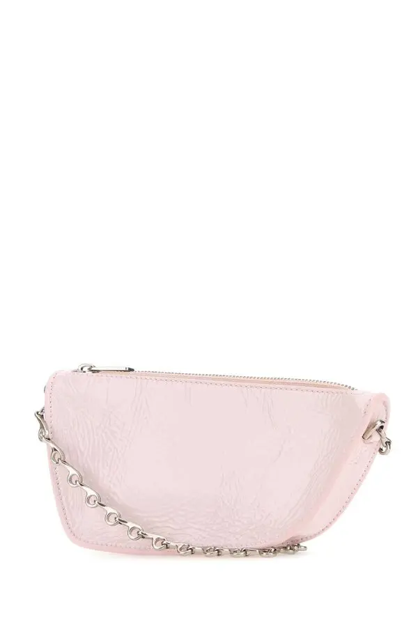 Burberry Leather Micro Shield Shoulder Bag - Pink