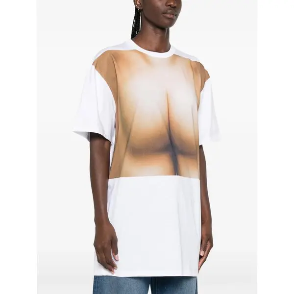 JEAN PAUL GAULTIER Trompe L'oeil Print T-shirt - White