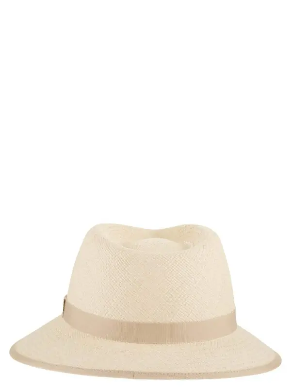 Max Mara Woven Straw Hat - Cream