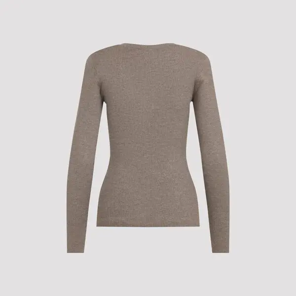 Brunello Cucinelli Ribbed V-neck Sweater