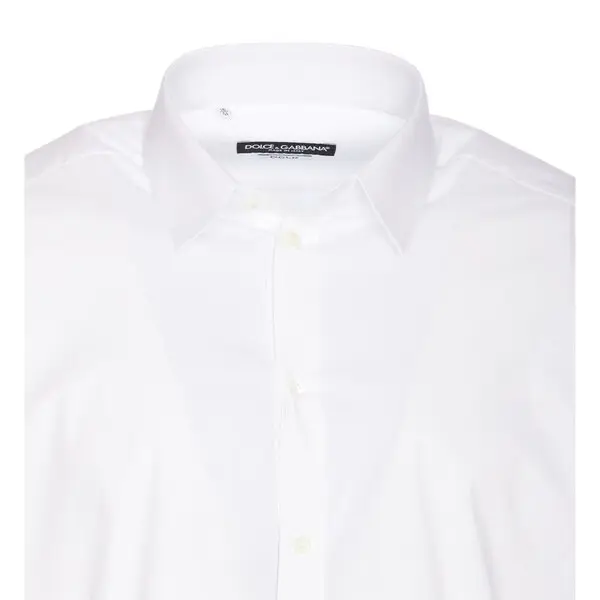 Dolce & Gabbana Gold Popeline Stretch Shirt