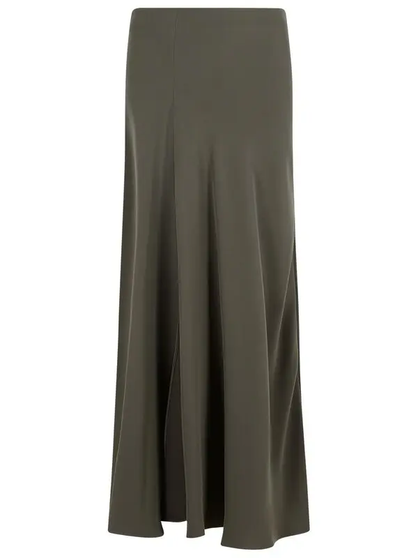P.a.r.o.s.h Poker' Long Skirt In Grey Polyester - Gray