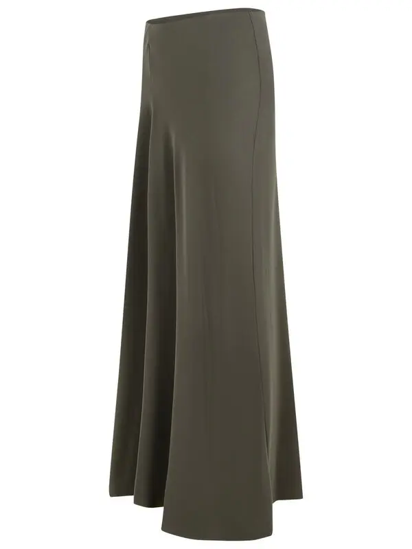 P.a.r.o.s.h Poker' Long Skirt In Grey Polyester