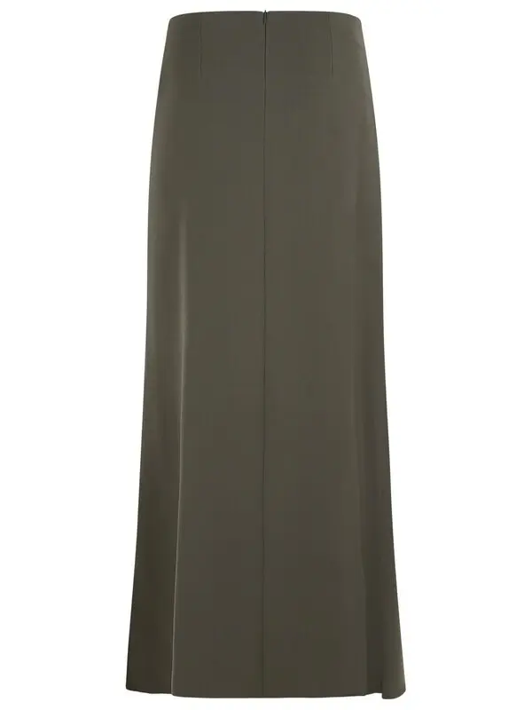 P.a.r.o.s.h Poker' Long Skirt In Grey Polyester