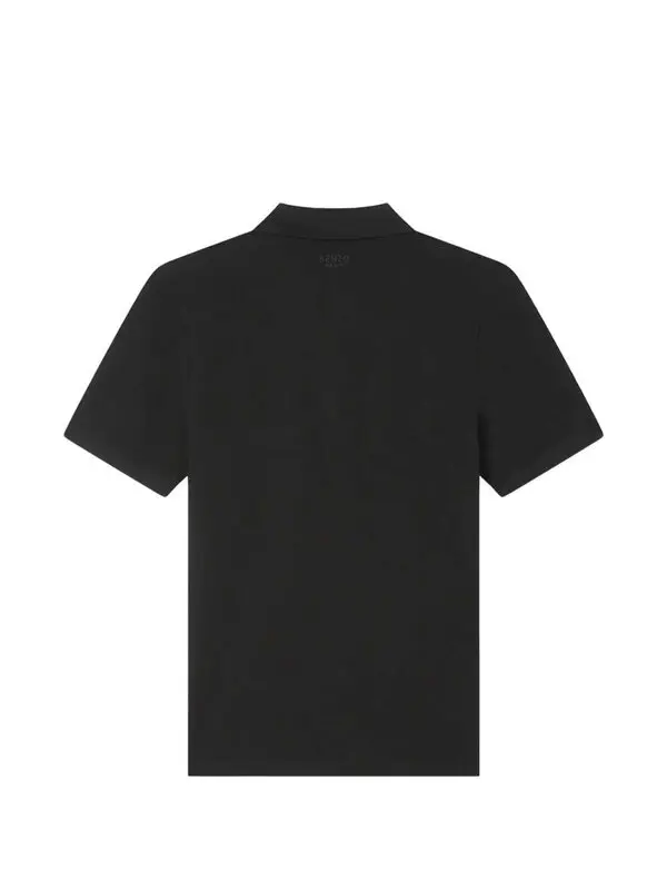 Kenzo Cotton Polo Shirt With Logo Appliqu